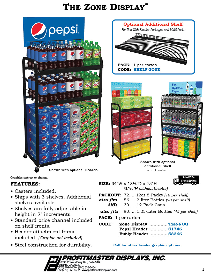 Pepsi 12 Pack Displays